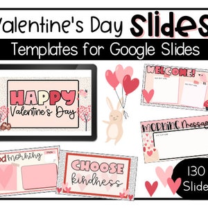 Valentine's Day Themed Google Slides Templates | February | Digital ...