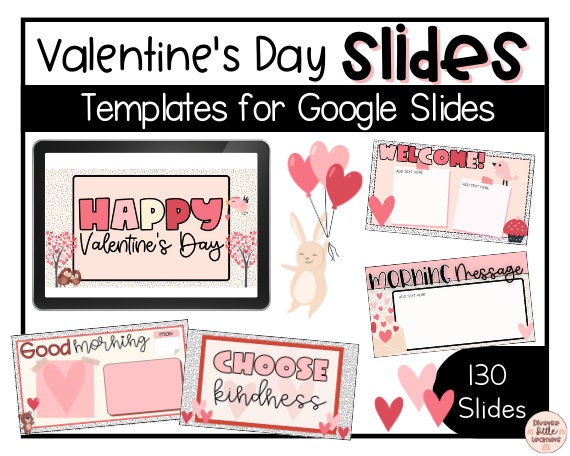 Valentine's Day Themed Google Slides Templates | February | Digital ...