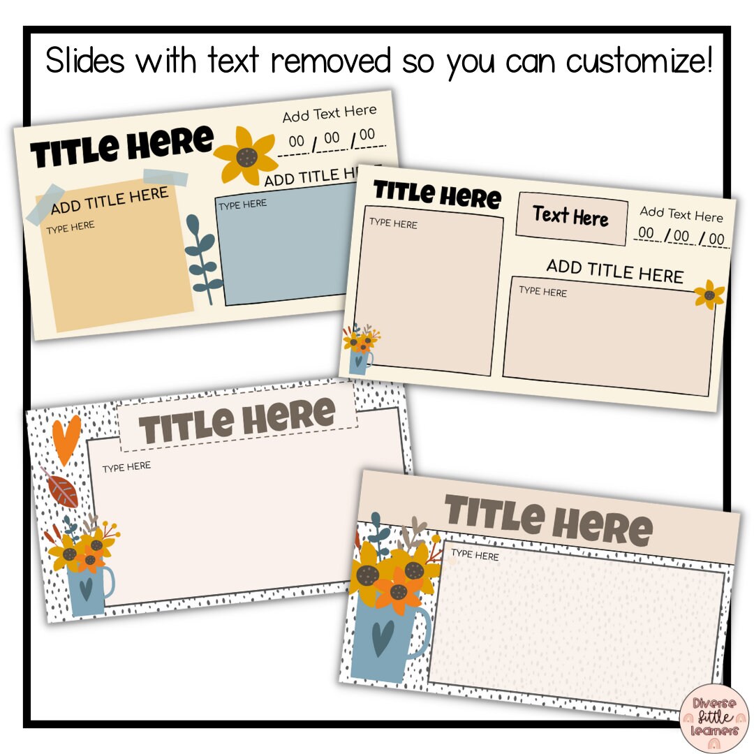 Fall Pumpkin Themed Morning Slides Templates | for Google Slides - Etsy