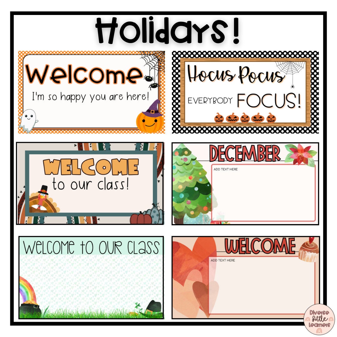 Google Slides Templates Year Long Bundle Classroom Management - Etsy
