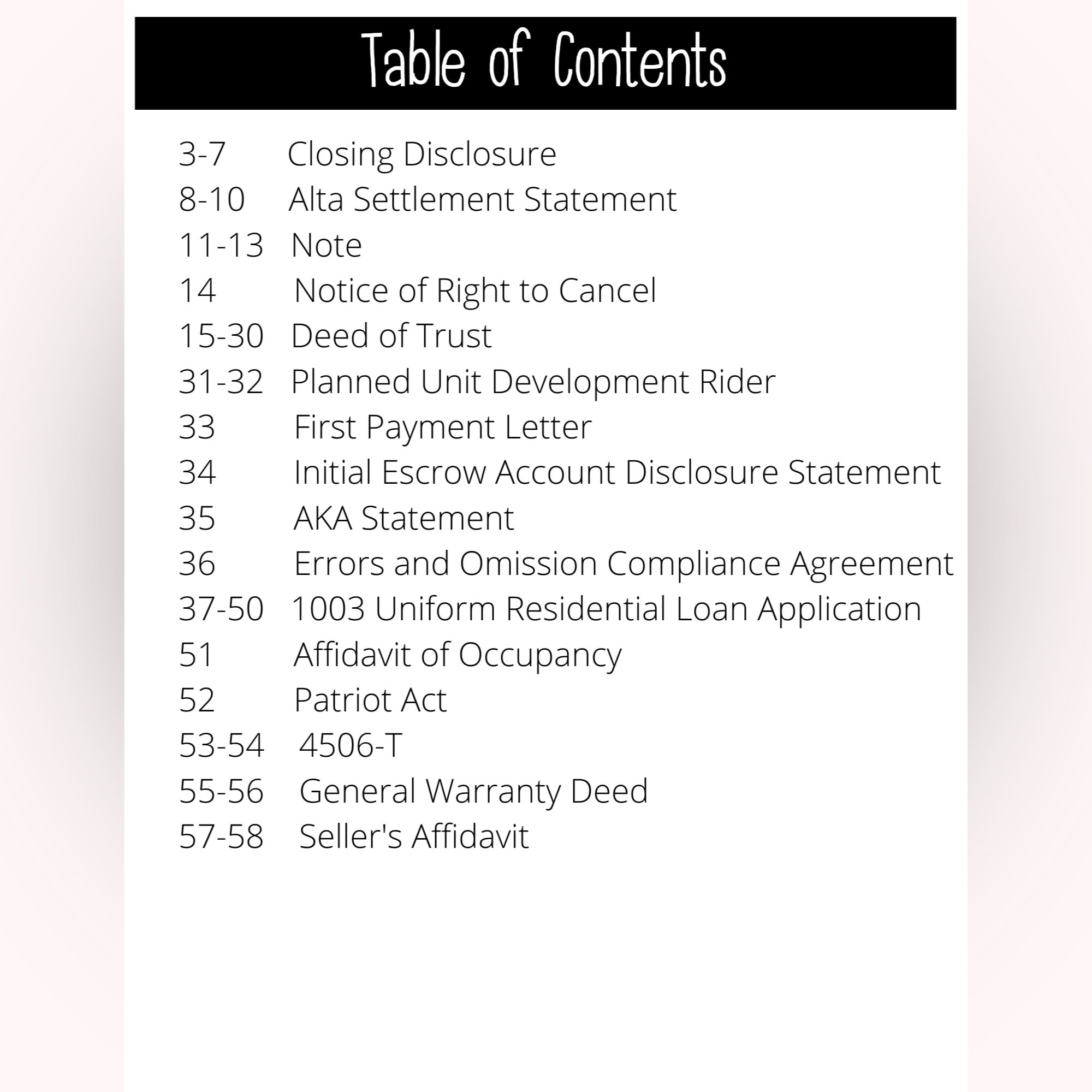 Loan Signing Agent Sample Loan Documents | Sample Loan Documents for ...