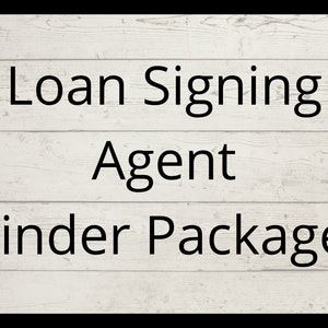 Mobile Notary Signing Agent Binder Package Scripts - Etsy