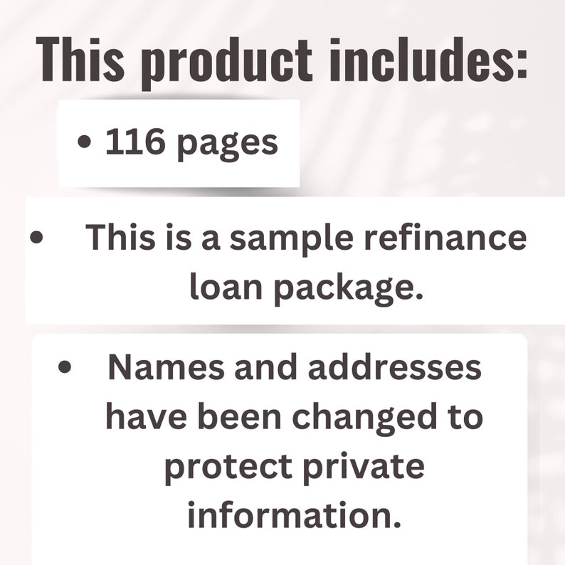 Loan Signing Agent Sample Refinance | Practice Loan Documents ...