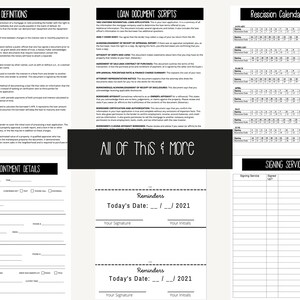 Mobile Notary Signing Agent Binder Package Scripts | Etsy