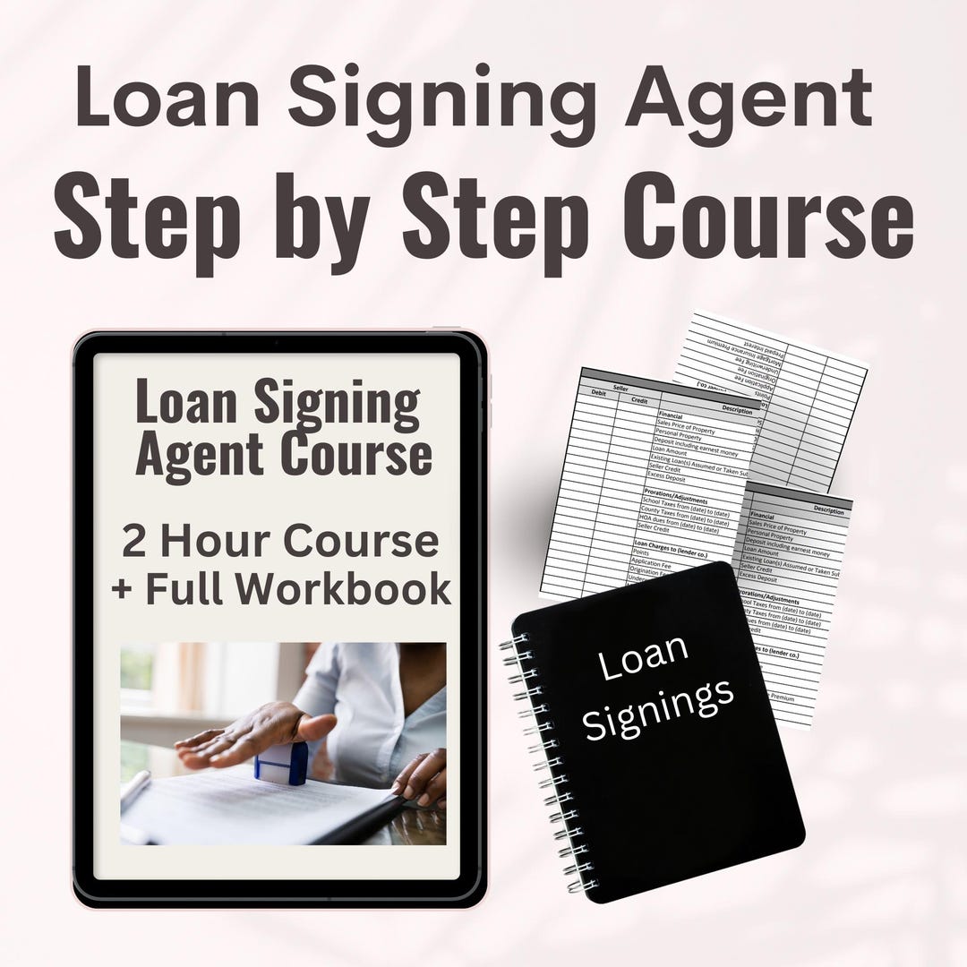 Loan Signing Agent Course| Mobile Notary Course| How to Become a ...