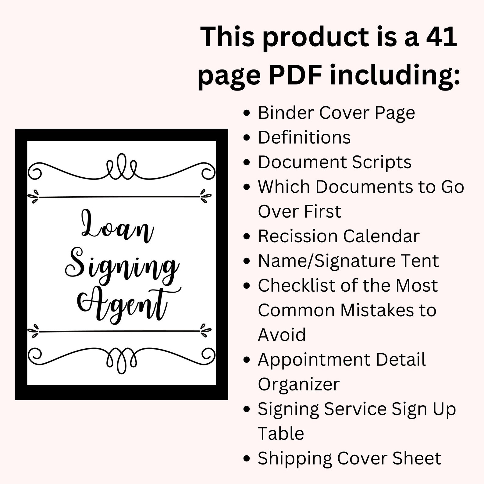 Mobile Notary Signing Agent Binder Package- Scripts, Definitions ...