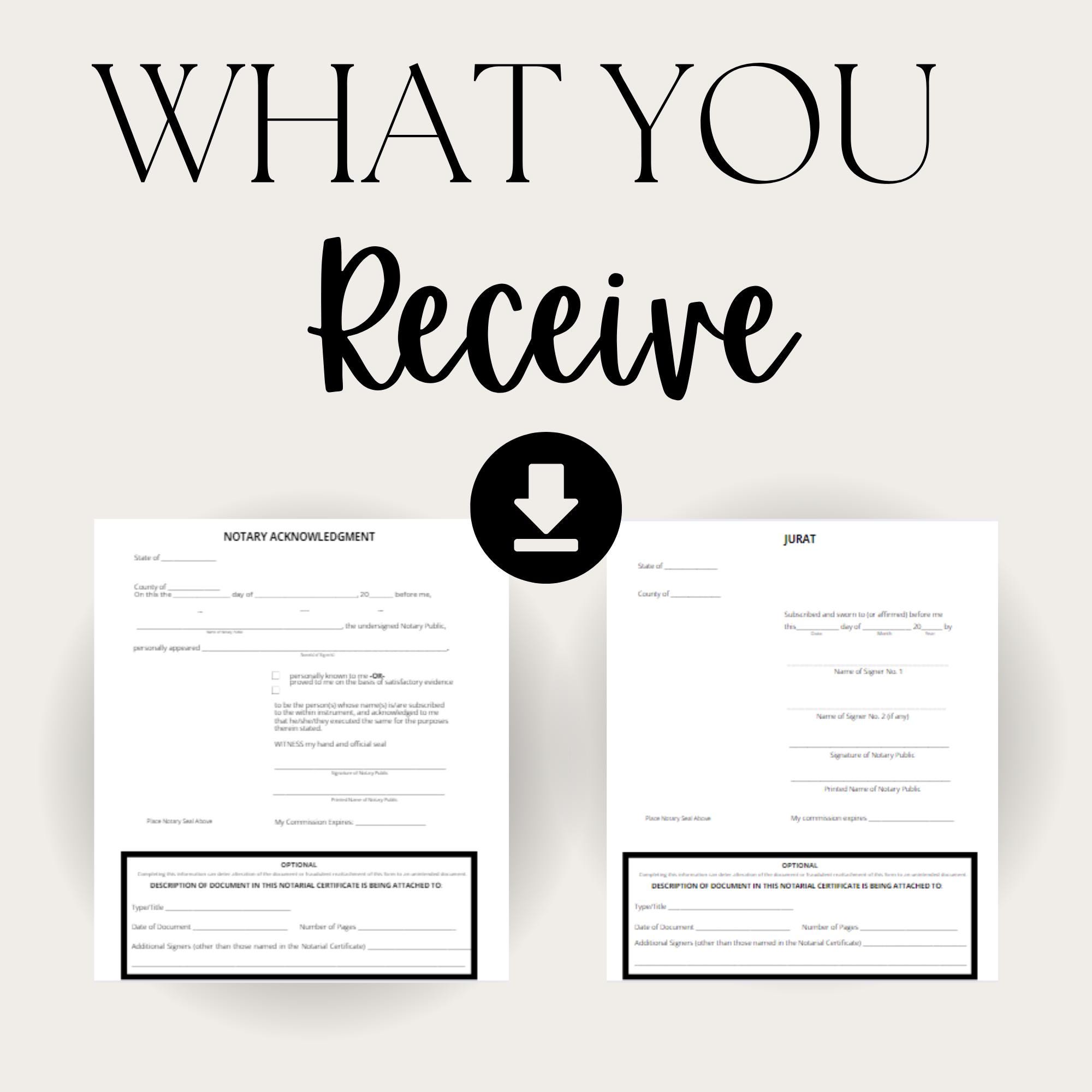 Alabama Mobile Notary Acknowledgment & Jurat Forms - Printable PDF for ...