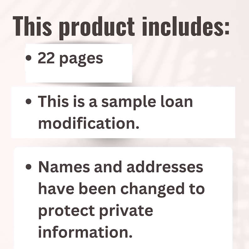 Loan Signing Agent Sample Loan Modification | Practice Loan Documents ...