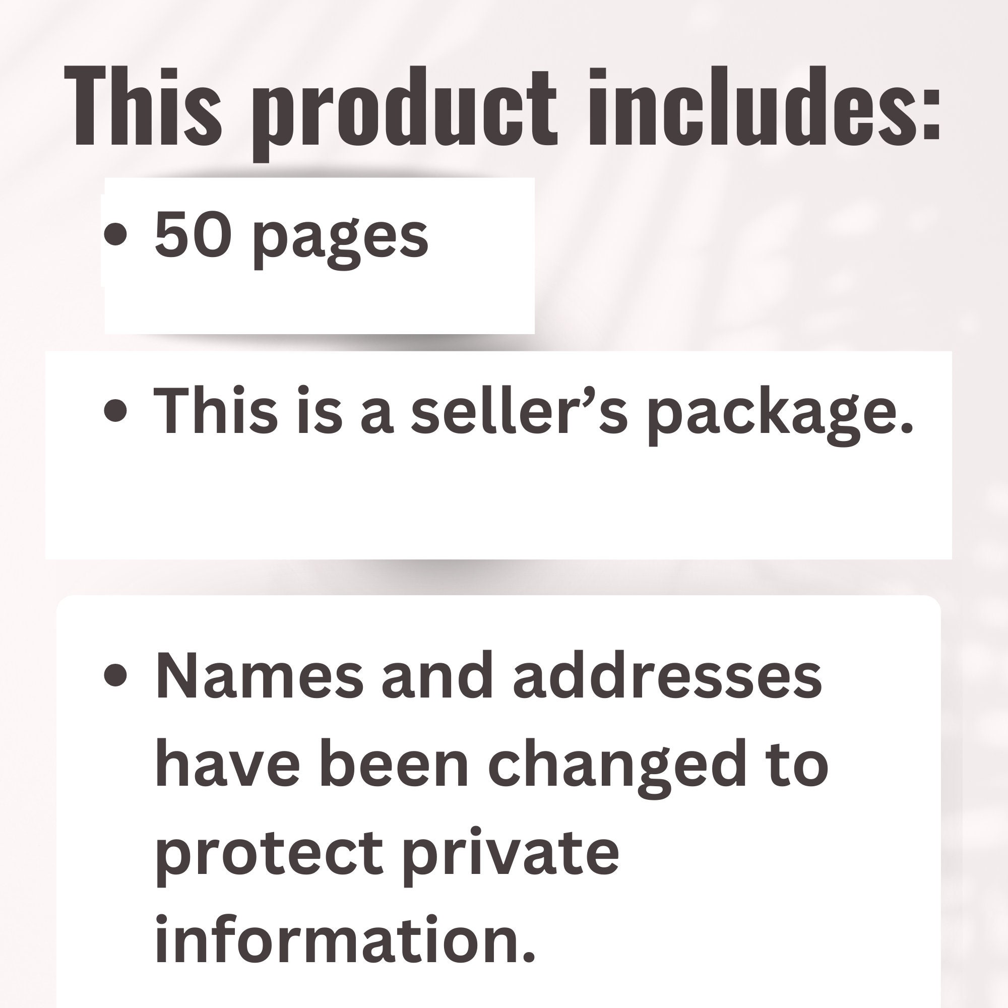 Loan Signing Seller Package| Seller Loan| Practice Loan Documents ...