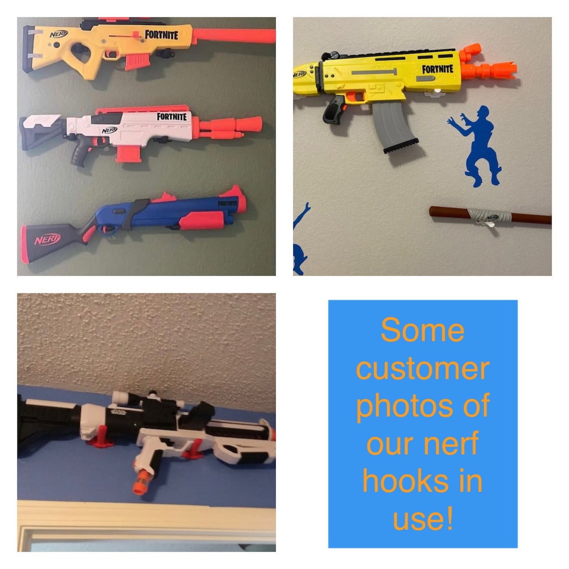 Nerf Gun Wall Mounts | Etsy UK