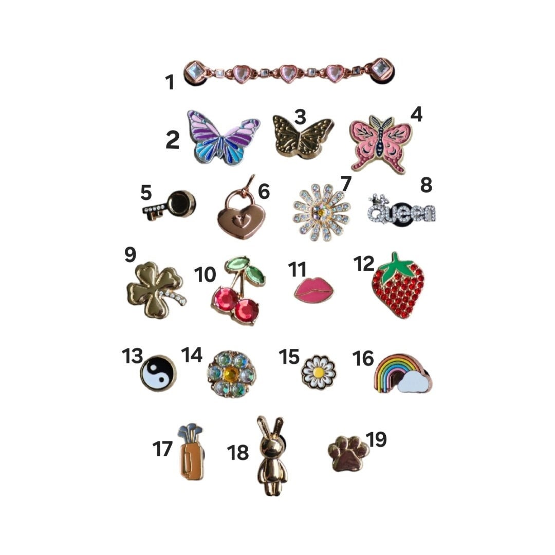 Croc Shoe Charms Croc Jibbitz Bling Jewellery Charms Choice of 19 ...