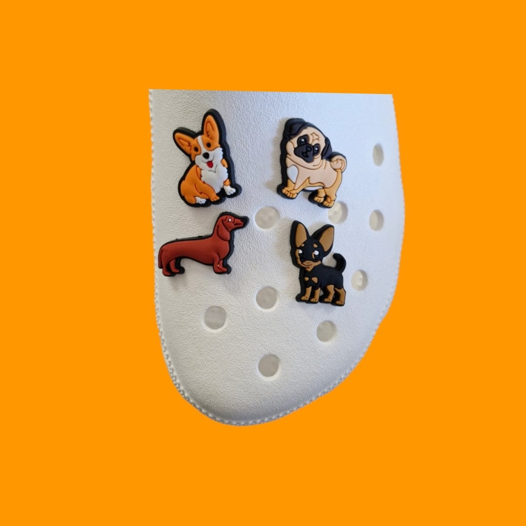 Croc Shoe Charms Croc Jibbitz Corgi Pug Sausage Dog Chihuahua Dog Dogs Pets Pet PVC Shoe Charms ...