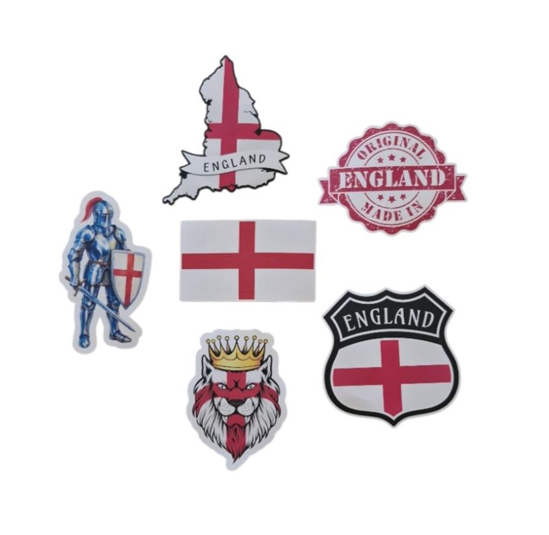 England English Stickers Decals Vinyl Waterproof Laptop Water Bottle ...