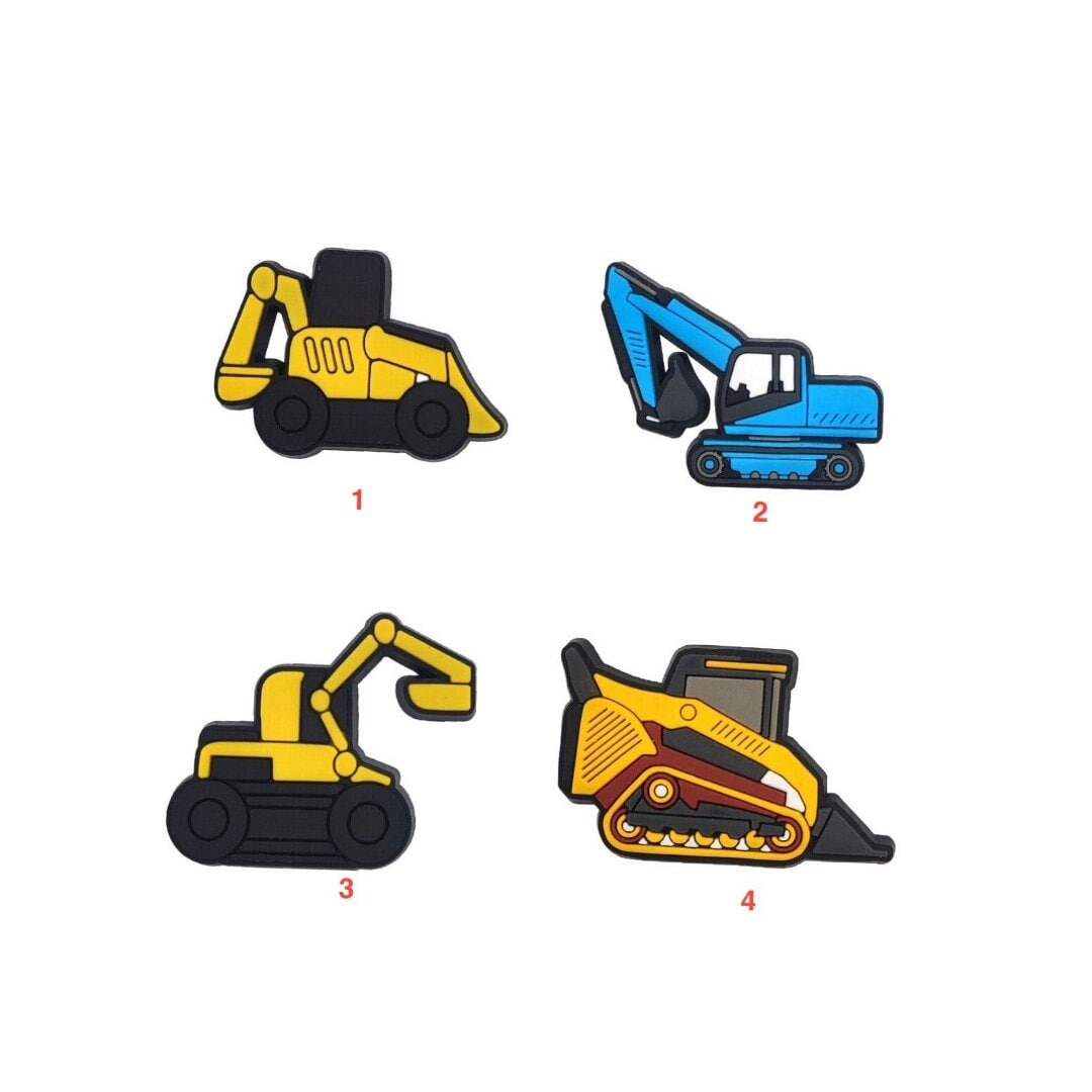 Croc Shoe Charms Croc Jibbitz CONSTRUCTION DIGGERS PVC Shoe Charms ...