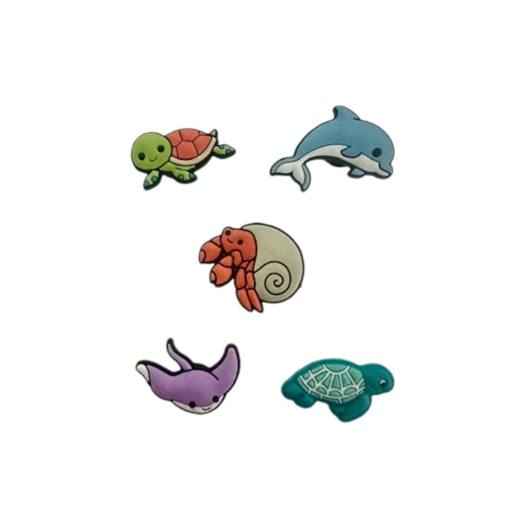 Croc Shoe Charms Croc Jibbitz Sealife Turtle Dolphin Crab Stingray ...