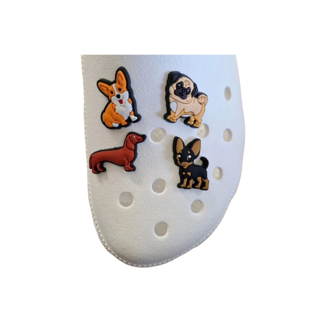 Shoe Charms for Crocs Dogs Corgi Pug Sausage Dog Chihuahua Pet Animal ...