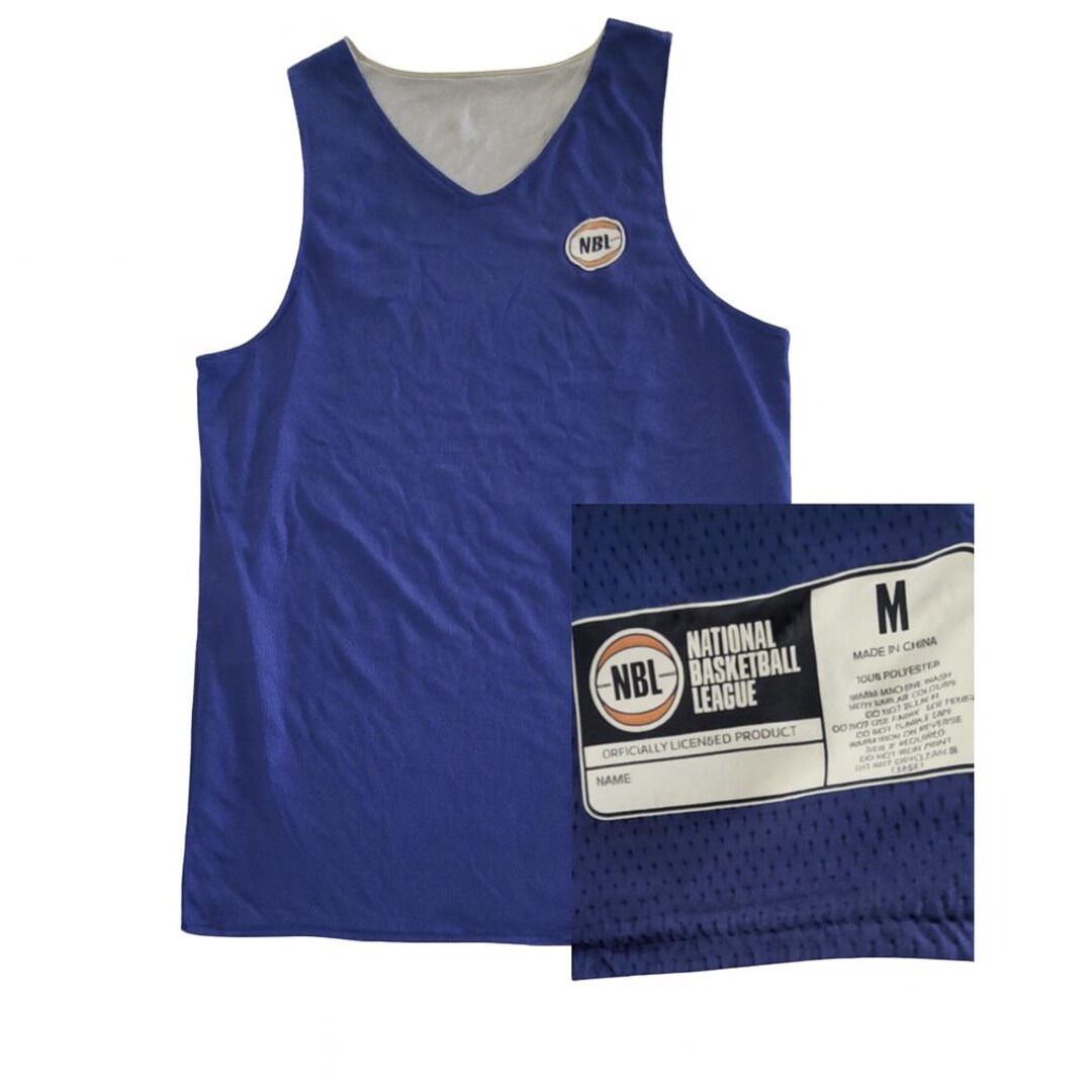 Vintage NBL Basketball Vest Blue Tank Top – Men’s Medium Jersey ...