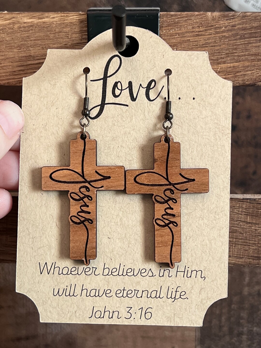 Jesus Cross Earrings - Etsy