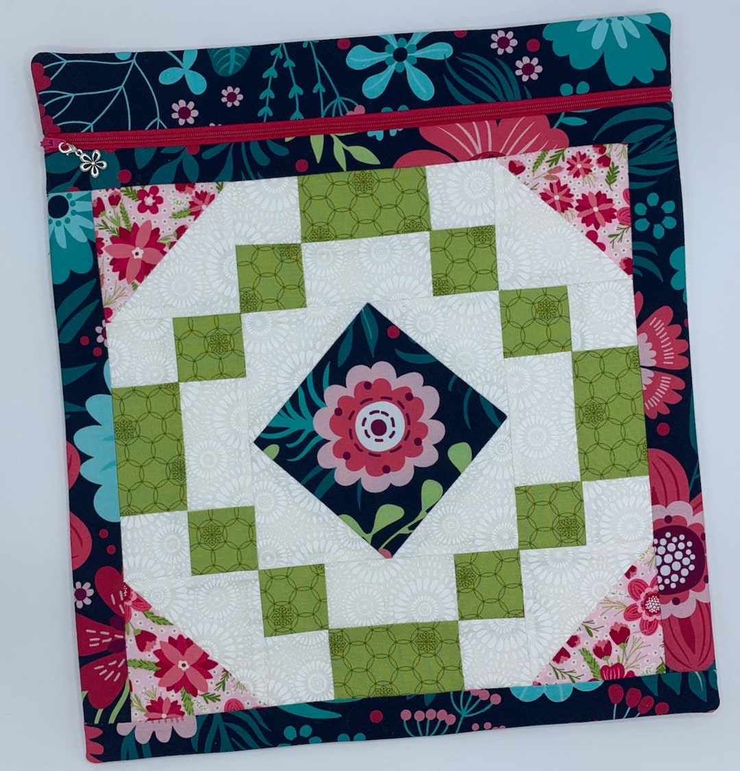 Bright and Happy Pieced Project Bag - Etsy