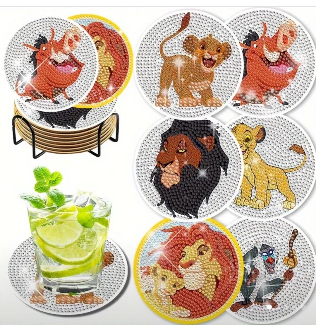 Disneys Lion King Diamond Art Coaster Kit - Etsy