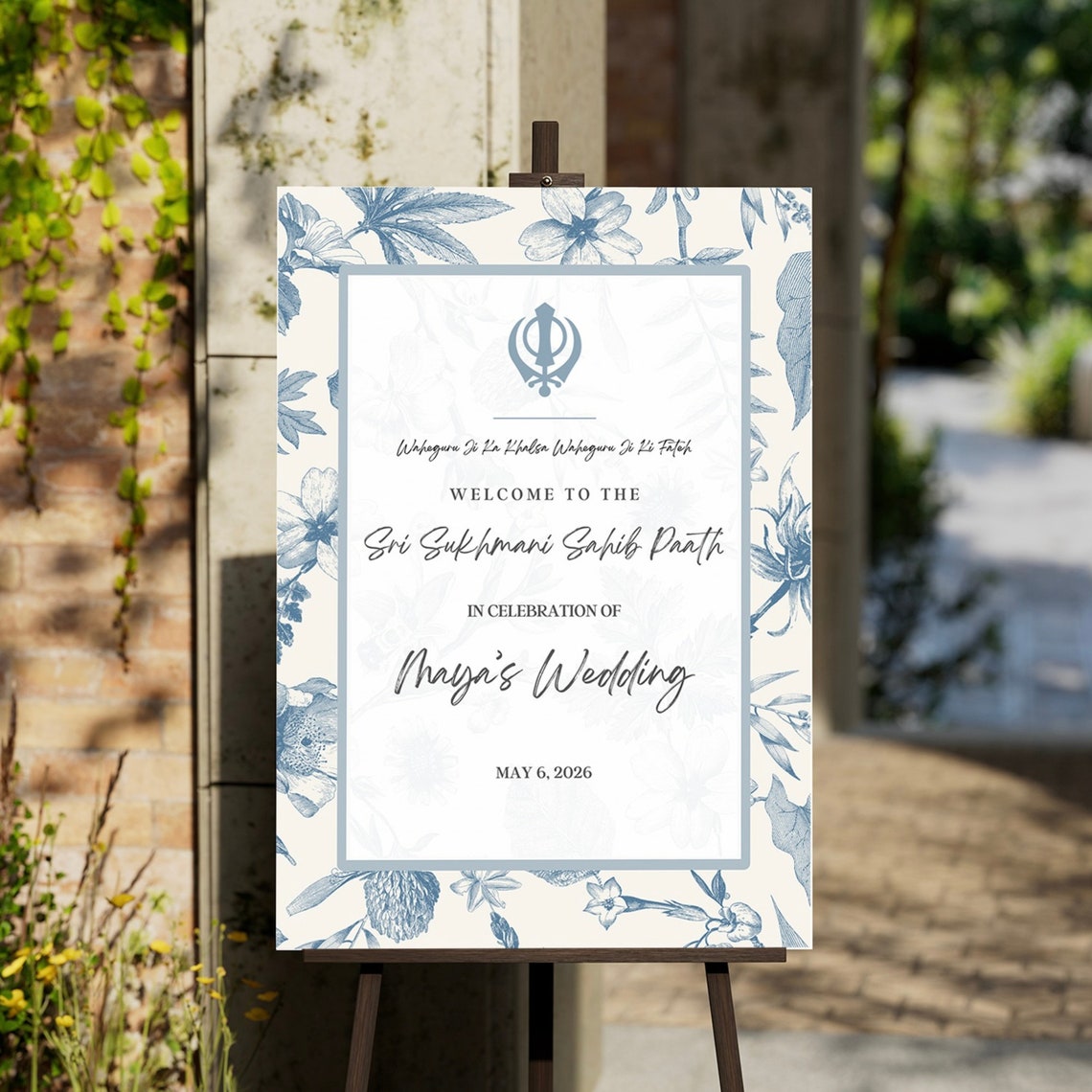 Sri Sukhmani Sahib Paat Sign|18x24 |sikh Wedding| Punjabi Wedding ...
