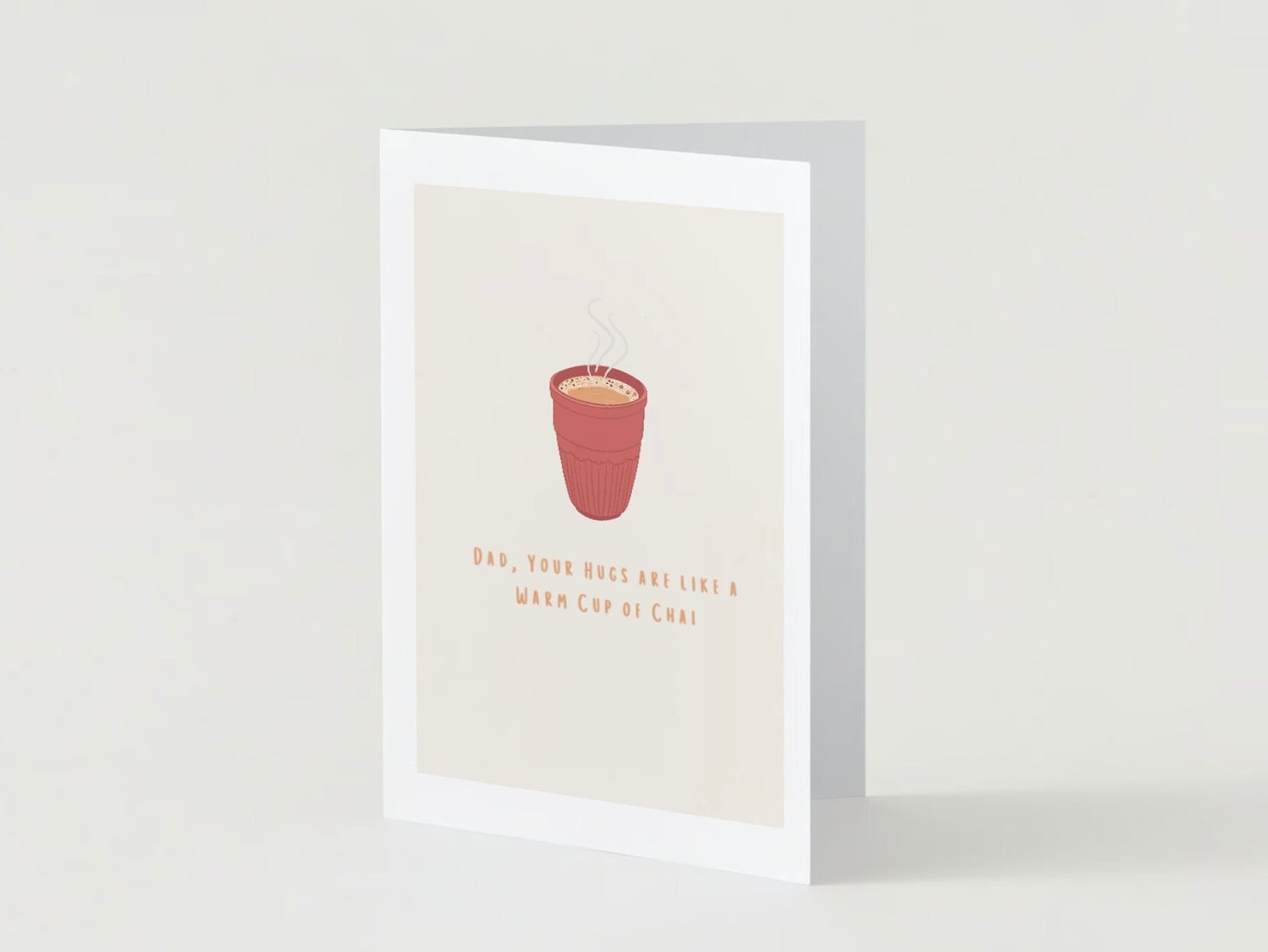 Indian Father's Day Cards, Your Hugs Are Like a Warm Cup of Chai, Card ...