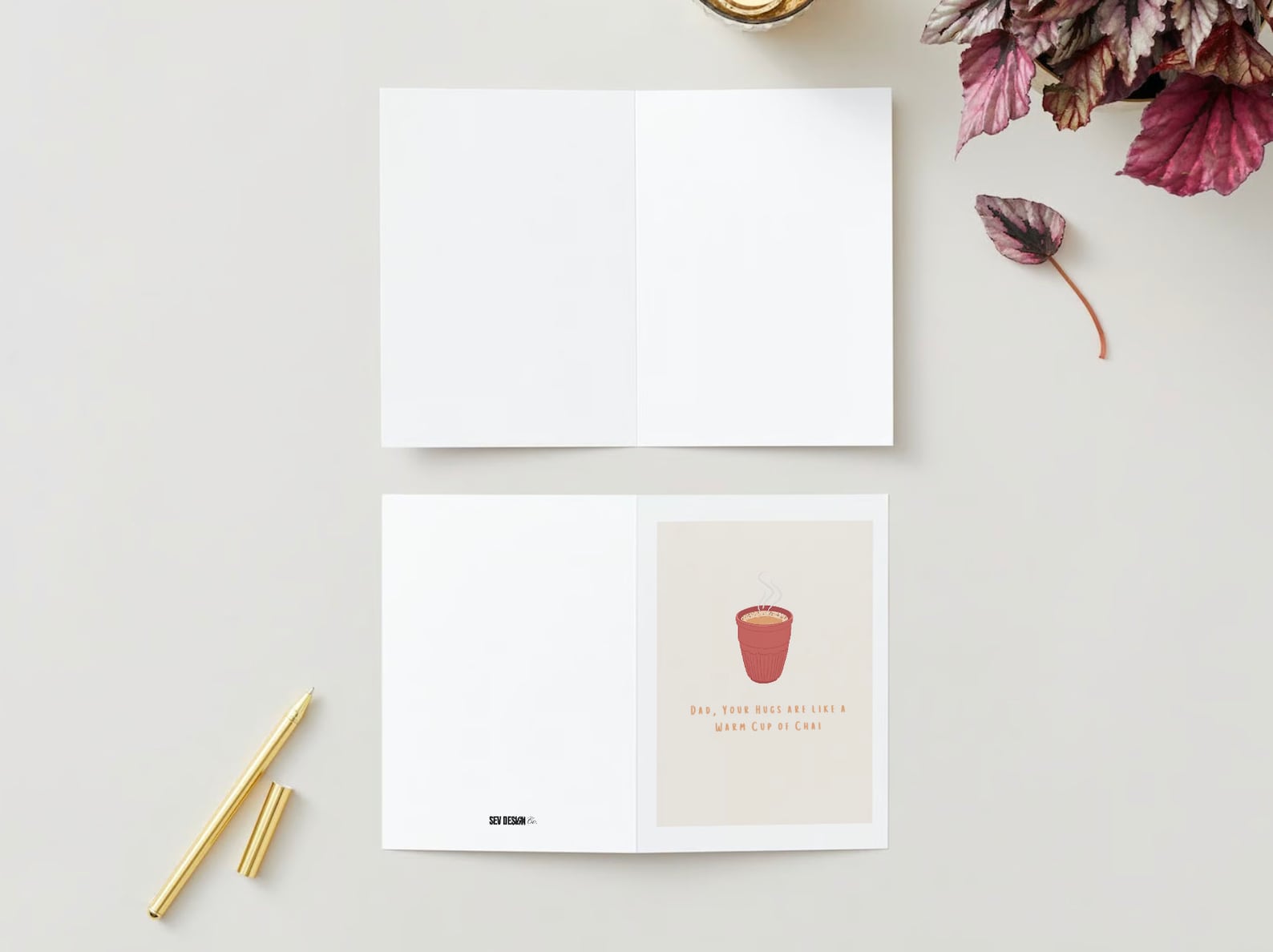 Indian Father's Day Cards, Your Hugs Are Like a Warm Cup of Chai, Card ...