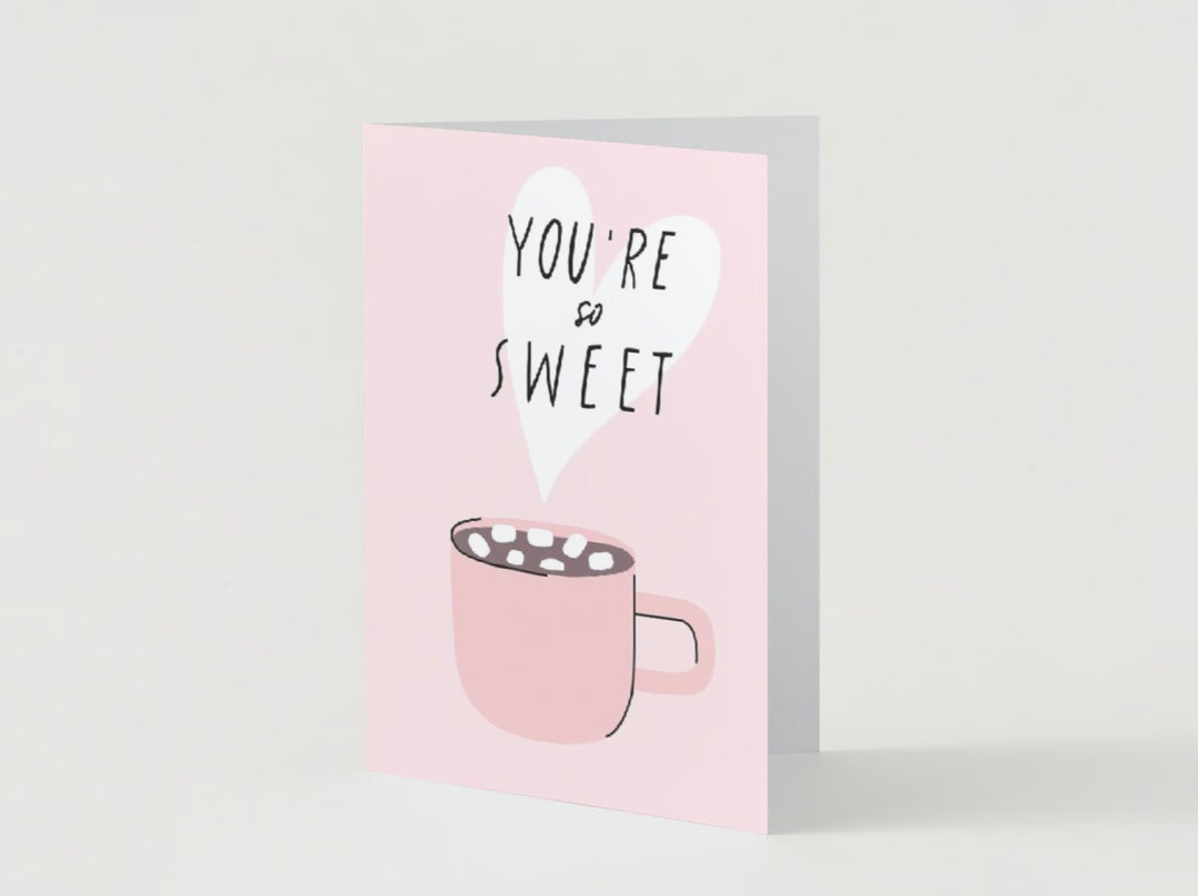 You're so Sweet Printable Valentine's Card|romantic Card Printable ...