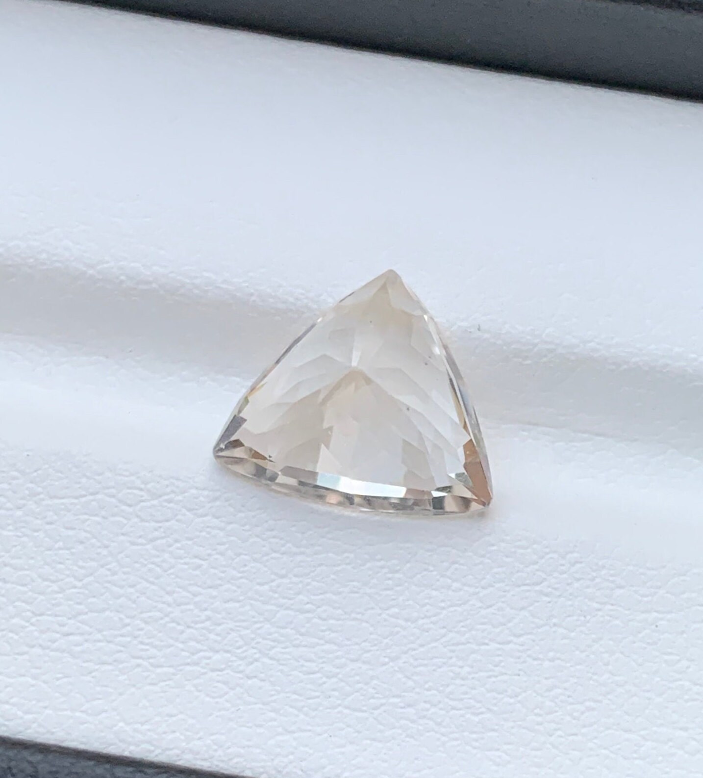 Natural Sherry Topaz Trillion Cut Gemstone Faceted Topaz - Etsy