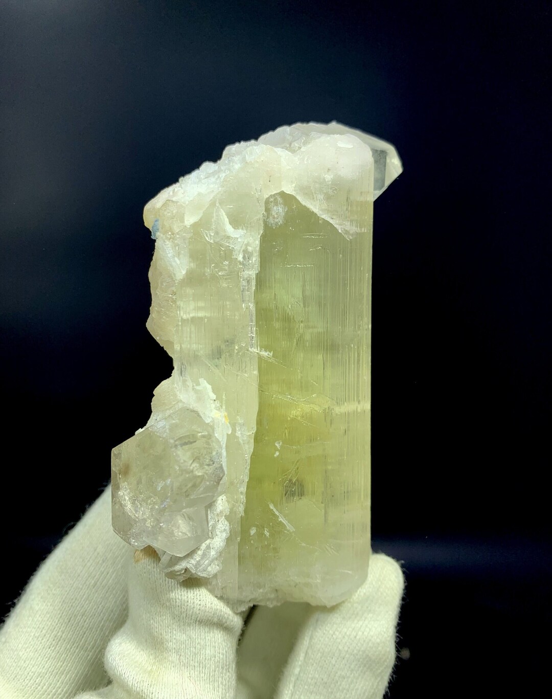 Terminated Triphane Kunzite Crystal With Smoky Quartz Specimen , Kunite ...