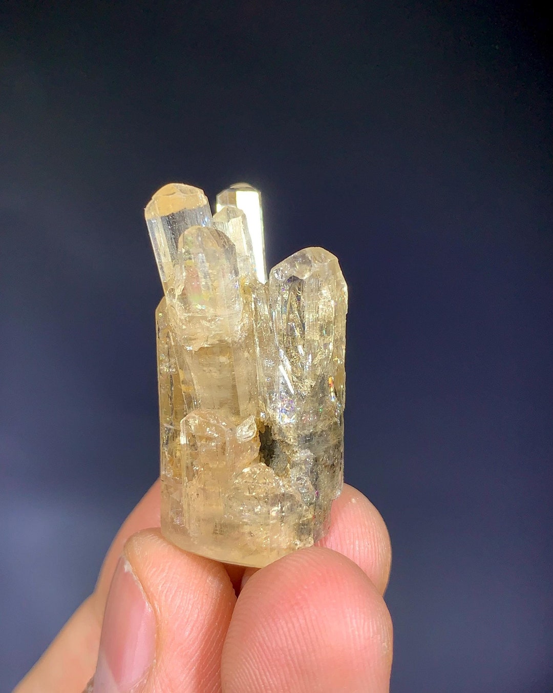 Natural Katlang Topaz Crystals Bunch Specimen , Golden Topaz Gemstone ...