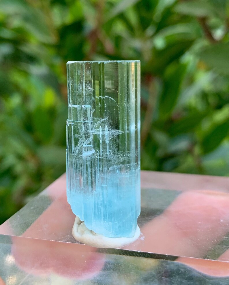 Natural Gem Grade Transparent Sky Blue Aaquamarine Crystal Bunch ...