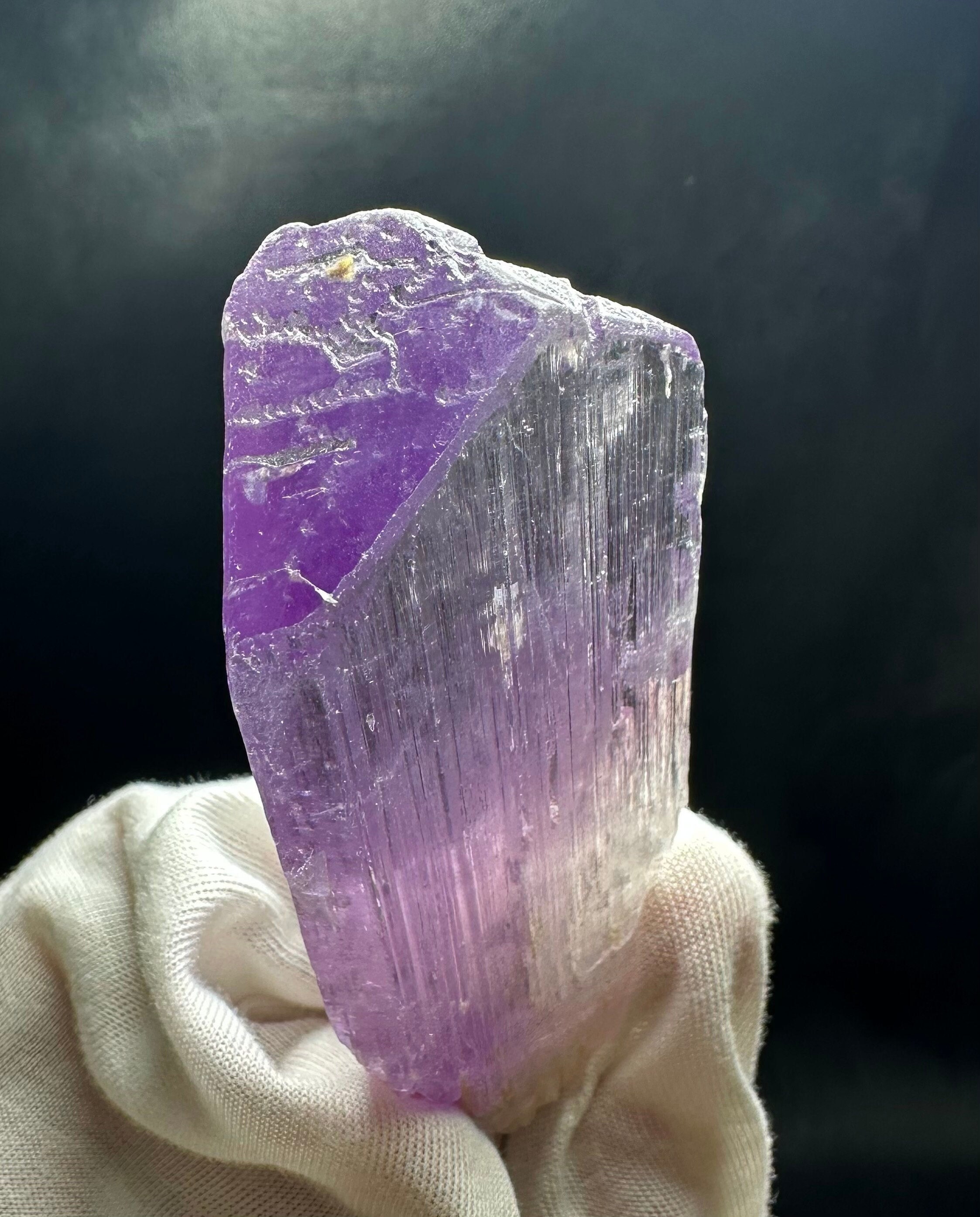 V Shape Kunzite Crystal , Purple Kunzite , Terminated Kunzite ...