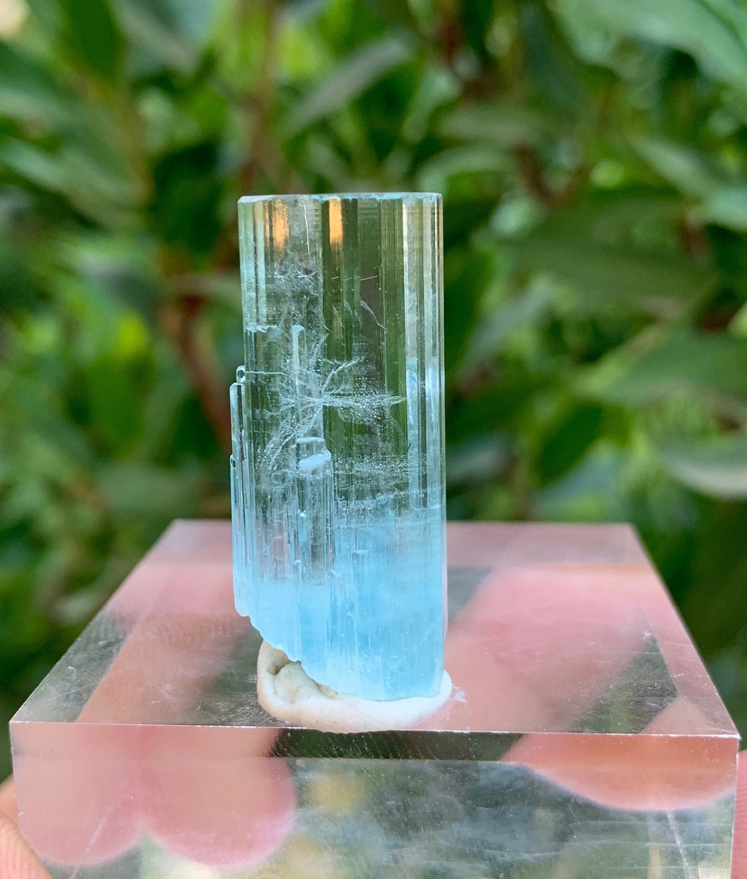 Natural Gem Grade Transparent Sky Blue Aaquamarine Crystal Bunch ...