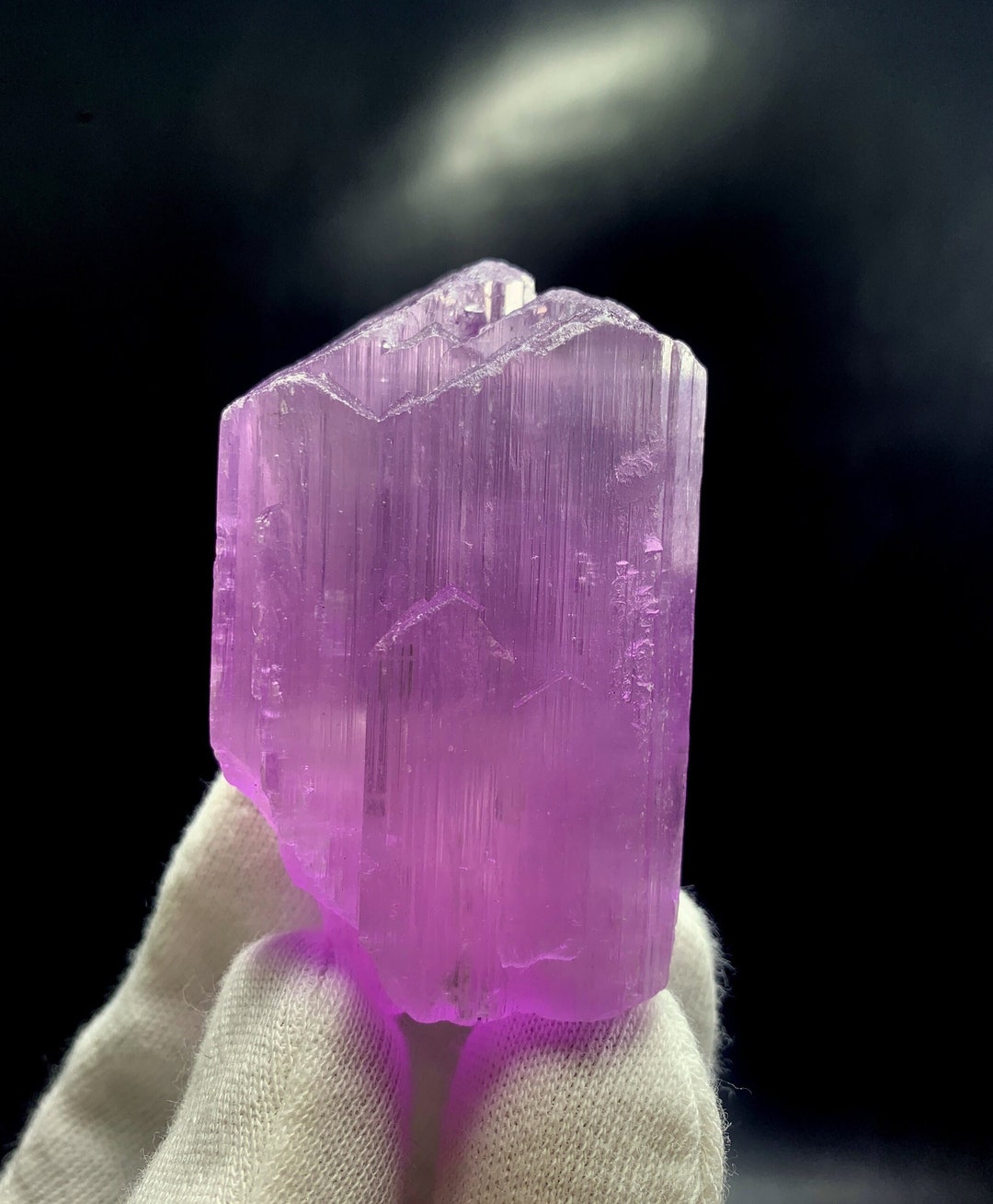 Twinned Terminated Natural Pink Kunzite Crystal , Pink Spodumene ...