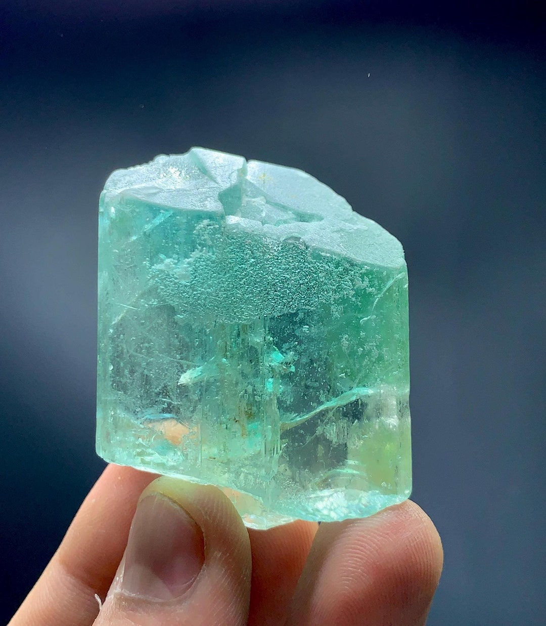 Terminated Lush Green Kunzite Crystal , Hiddenite Kunzite Stone ...