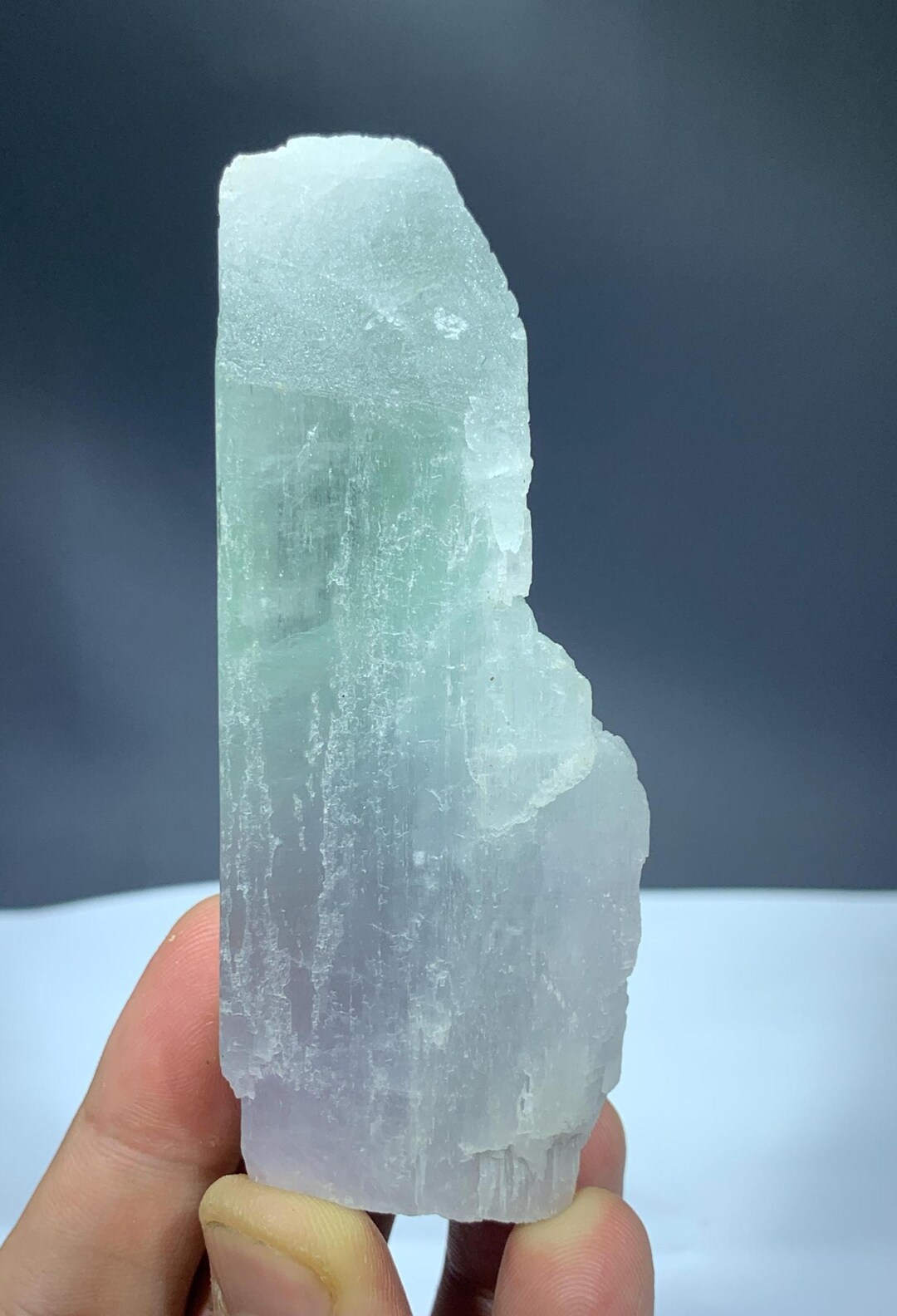 Bi-color Kunzite Crystal Specimen Natural Spodumene Stone, Afghanistan ...