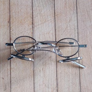 Steampunk Sunglasses Folding and Flip Down Lenses - Small, Round, Metal ...