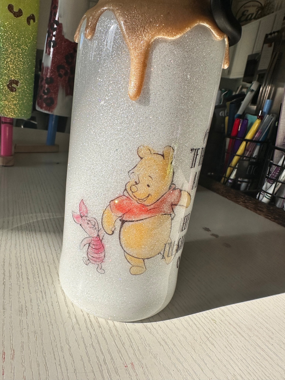 Classical Winnie the Pooh Water Bottle - Etsy