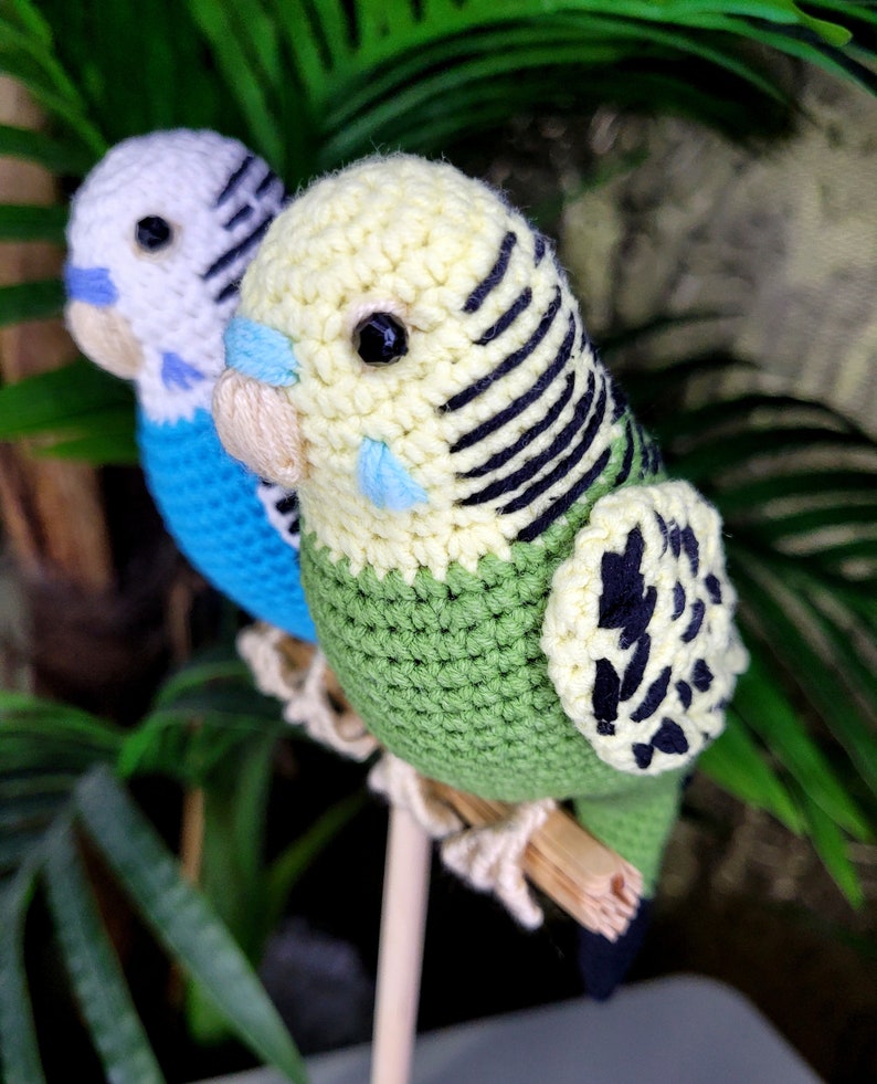 Crochet Budgie Pattern, Amigurumi Bird Pattern, Stuffed Small Bird ...