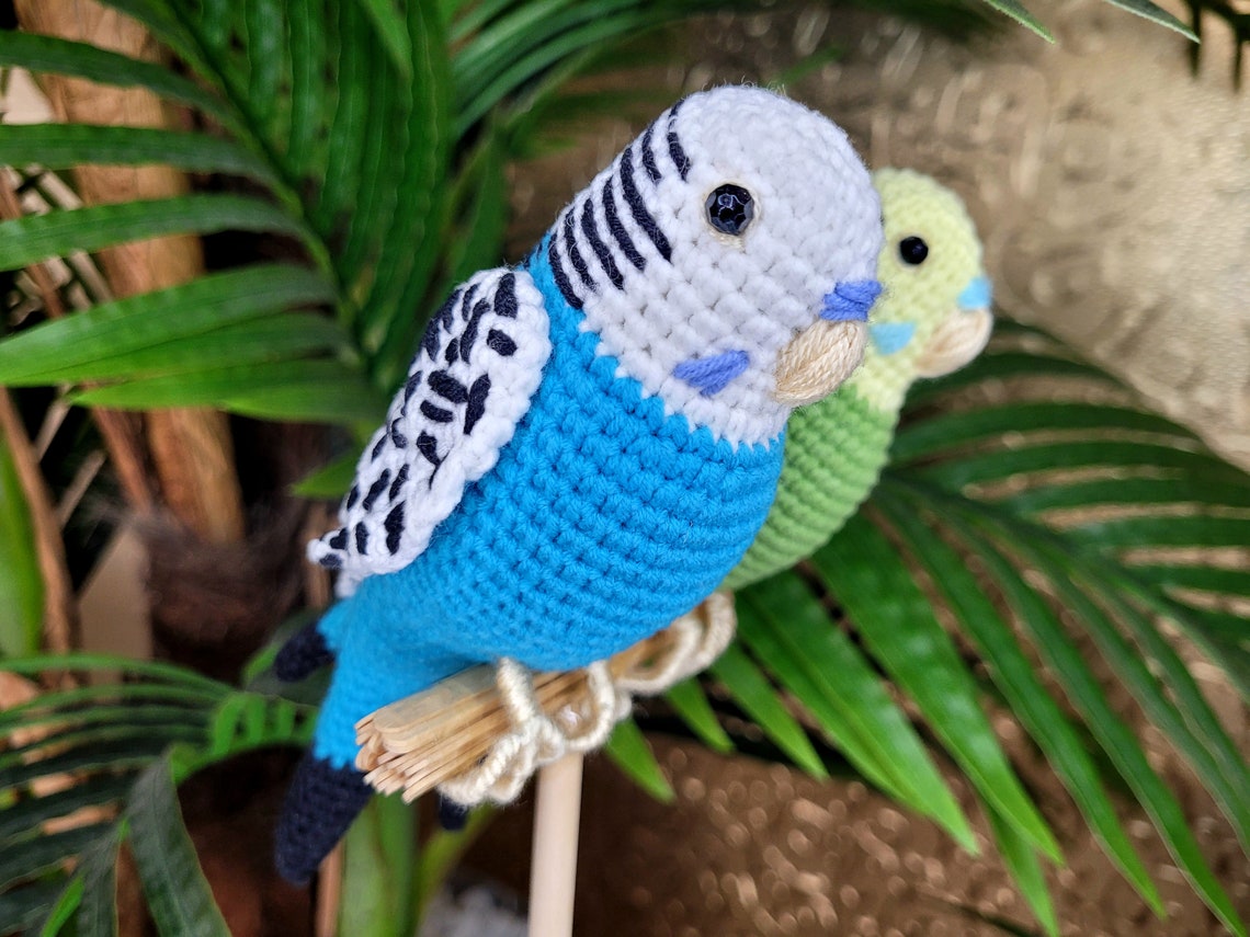 Crochet Budgie Pattern, Amigurumi Bird Pattern, Stuffed Small Bird ...