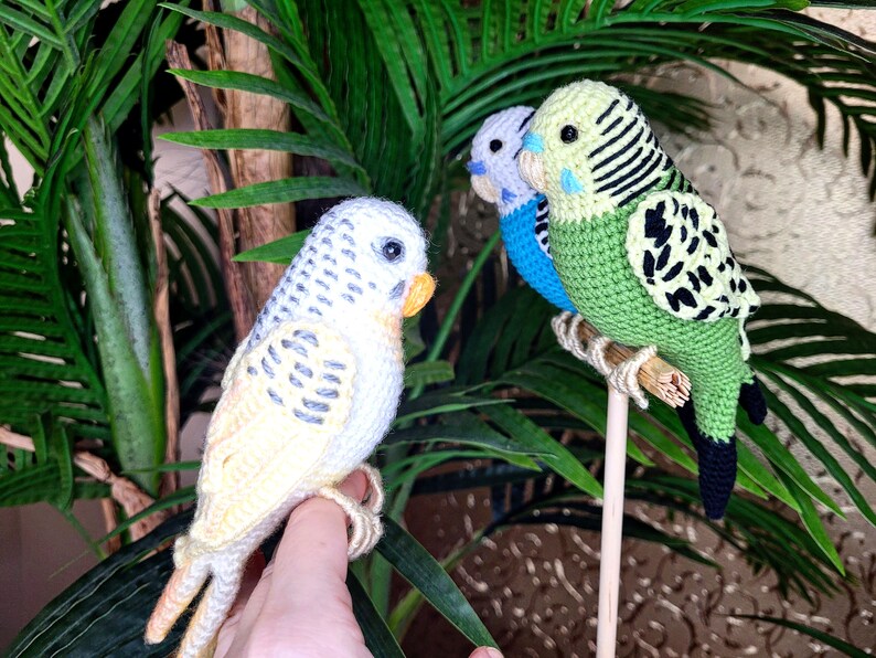Crochet Budgie Pattern, Amigurumi Bird Pattern, Stuffed Small Bird ...
