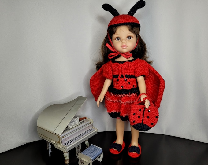 13 Inches Doll Clothes Set Doll Crochet Dress Paola Reina - Etsy