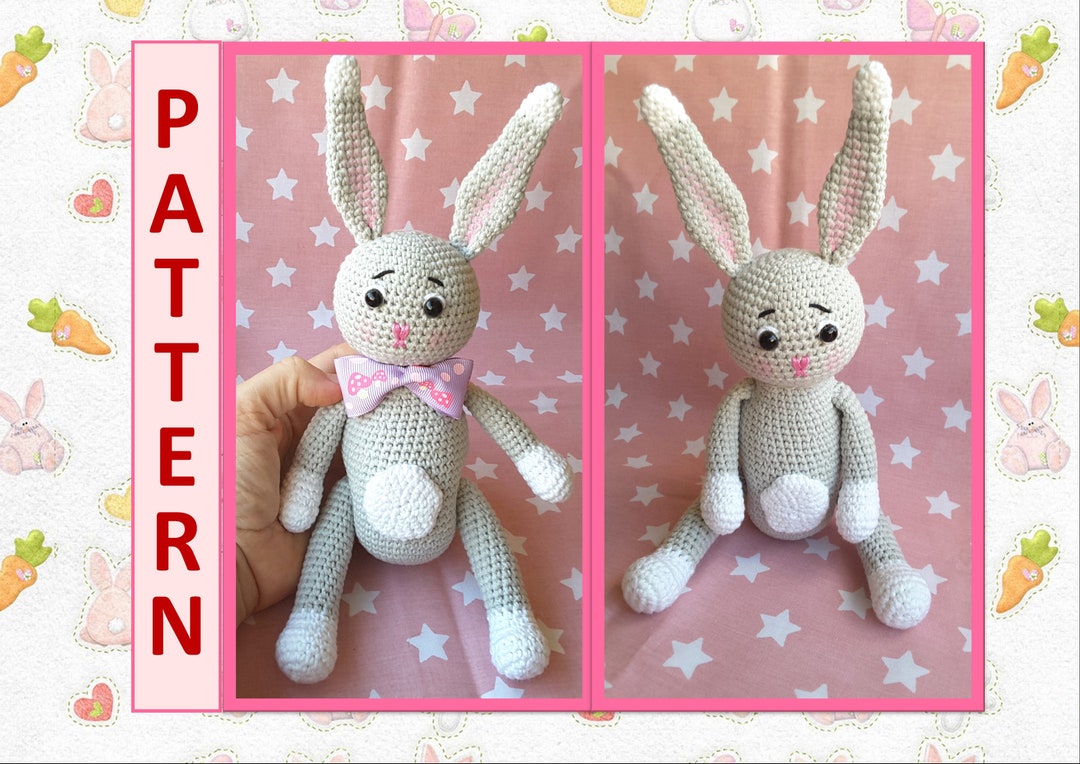 Crochet Toy Pattern - Bunny Tutorial - Bunny Pattern - Amigurumi Rabbit ...