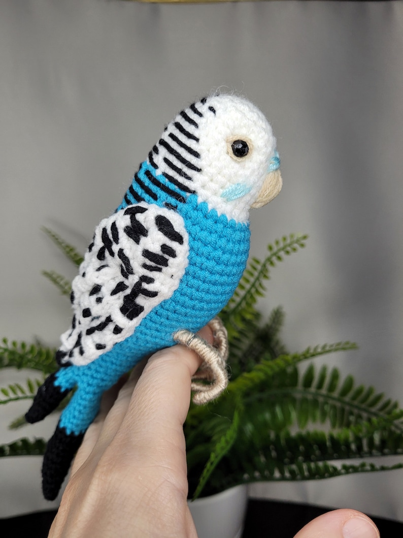Crochet Budgie Pattern, Amigurumi Bird Pattern, Stuffed Small Bird ...