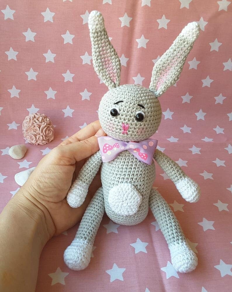Crochet Toy Pattern Bunny Tutorial Bunny Pattern - Etsy