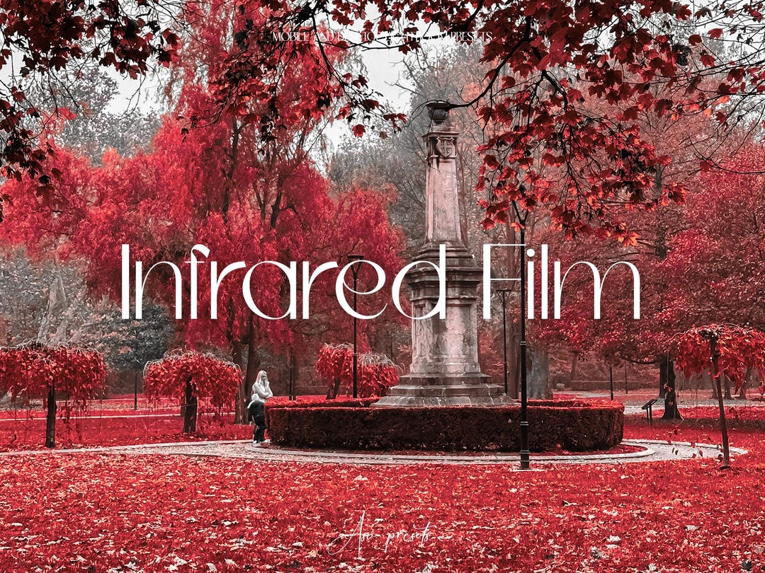 10 INFRARED FILM Nature & Landscape Aesthetic Presets (green > Red ...