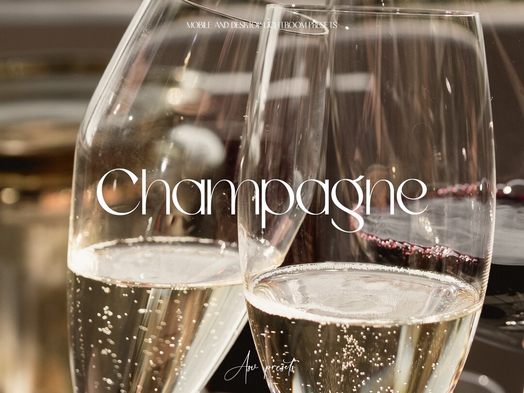 10 CHAMPAGNE Clean Champagne Yellow Lightroom Presets - Etsy