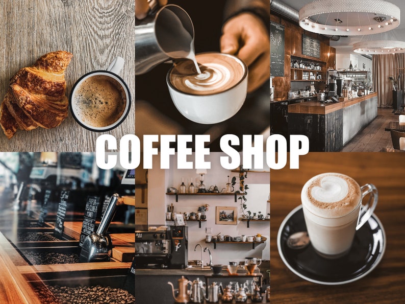 10 COFFEE SHOP Cafe Brown Aesthetic Lightroom Presets - Etsy