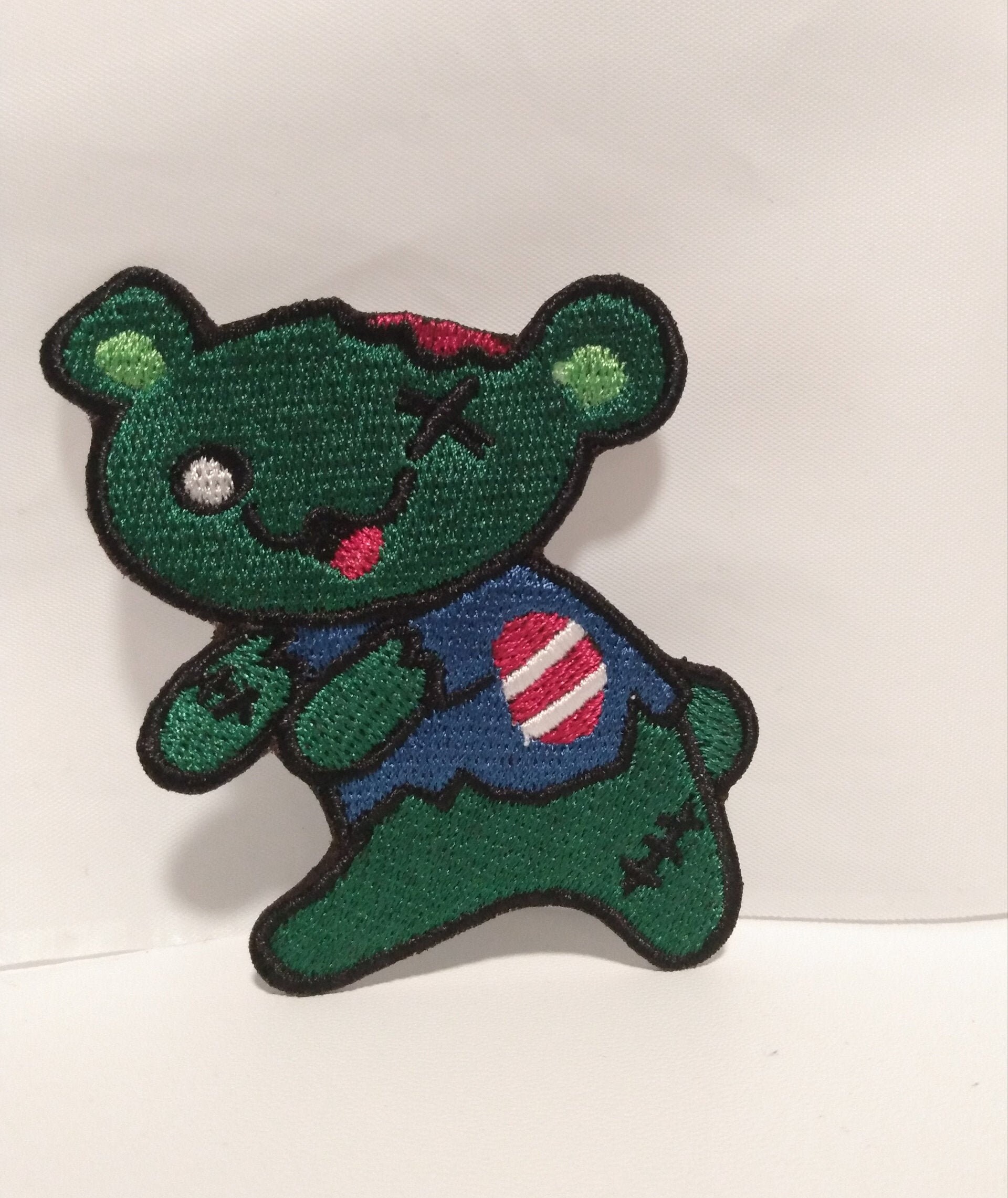Zombie Teddy Bear Patch Embroidered Iron On Customizable | Etsy